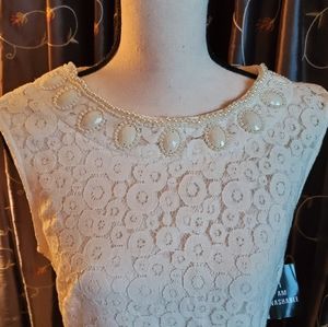 Studio One | Dresses | Nwt Studio One Lace Beaded Neck Dress | Poshmark